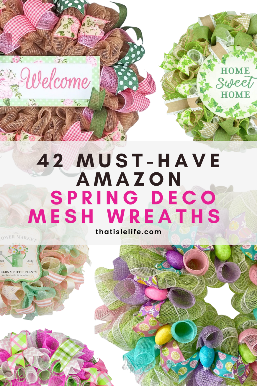 42 Must-Have Spring Deco Mesh Wreaths From Amazon